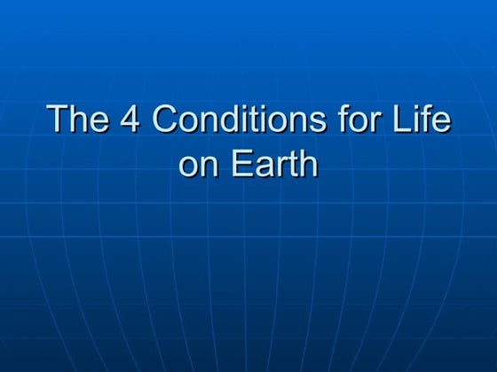 Life on earth | PPT
