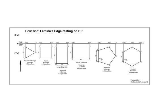 Engineering Graphics_Problems on Plane Surface | PDF