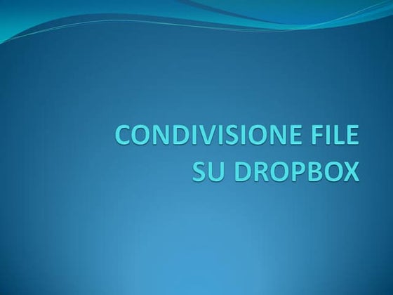Guida rapida di dropbox | PDF