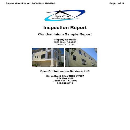Condominium sample report | PDF