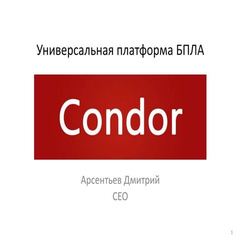 презентация Condor | PPTX