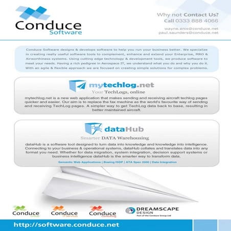 Conduce Consulting & Software | PDF | Computer Software and Applications | Computing