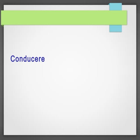 Conducere | PPT