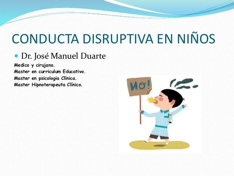 Conducta disruptiva en niños
