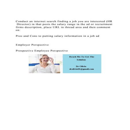Conduct an internet search finding a job you are interested (HR .docx