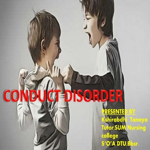 Disruptive impulse-control and conduct disorders DSM 5 | PPTX
