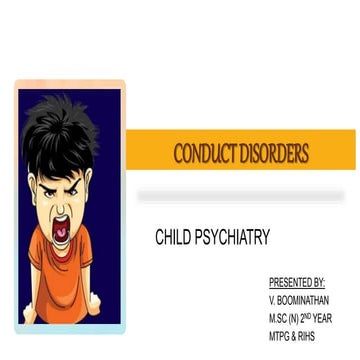 Conduct disorders - BOO | PPTX