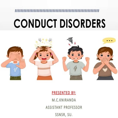 conduct disorders in children/ Pediatric conduct disorders.pptx