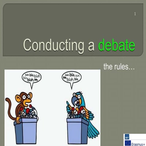 Conducting a debate | PPTX