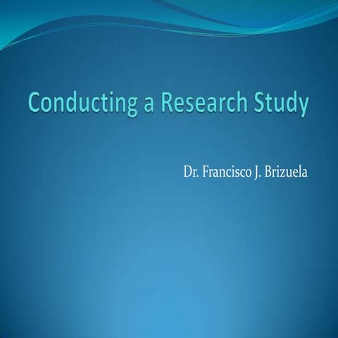 Conducting a Research Study | PPTX