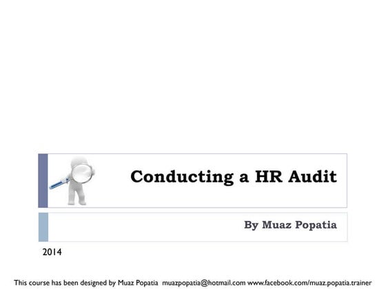 HR (Human Resource) Audit | PPTX