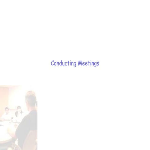 Conducting+Meetings+V2 | PPT