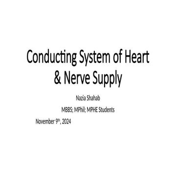 Conducting System of Heart Nerve Supply.pptx