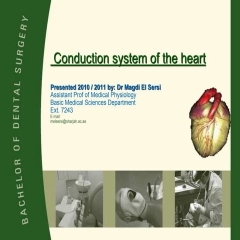 Conducting system of the heart dentistry hb2 dr magdi | PDF