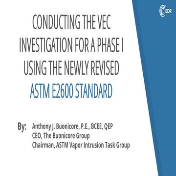 Conducting the vec investigation for a phase i | PDF