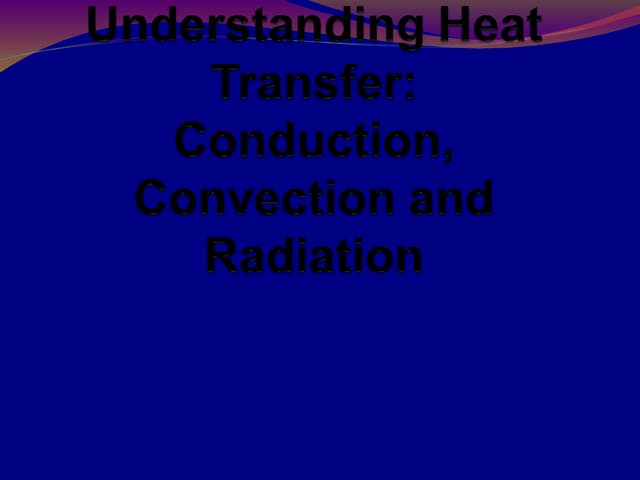 Introduction to heat transfer | PPTX