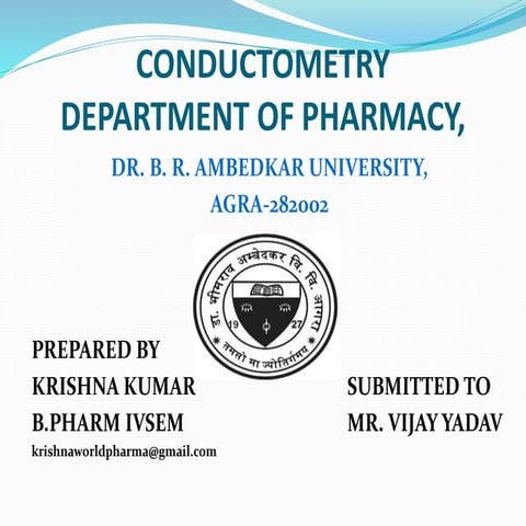 Conductometry titration | PPTX