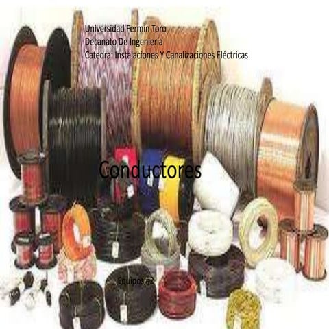 tipos de conductores electricos. | PPTX