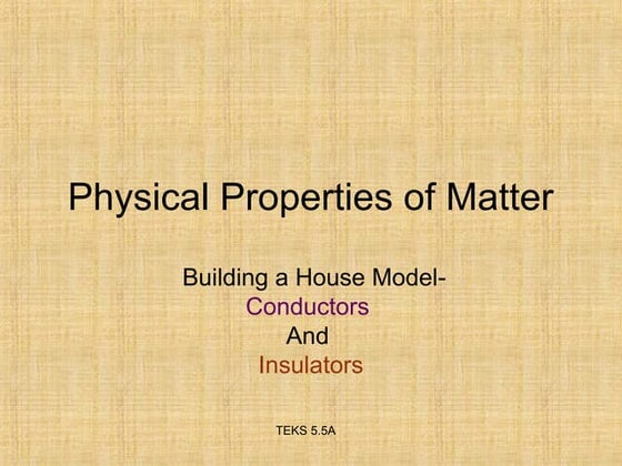 Electrical Conductors And Insulators | PPT