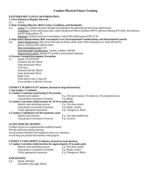 Physical Training Risk Assessment | DOCX