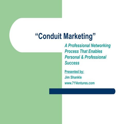 Conduit Marketing | PPT | Marketing and Advertising | Business
