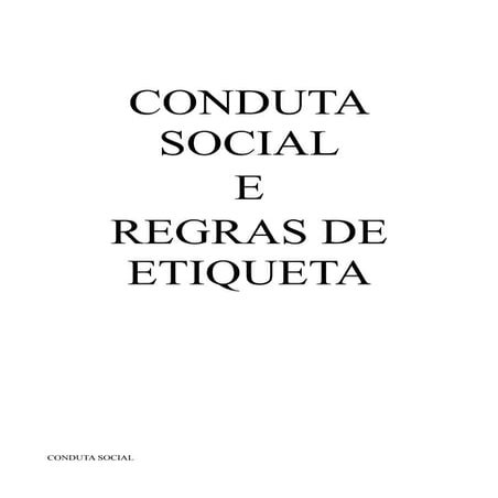 Conduta social | ODT