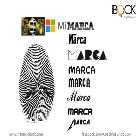 Soy mi Marca, NeuroCoach Mauricio Bock | PDF