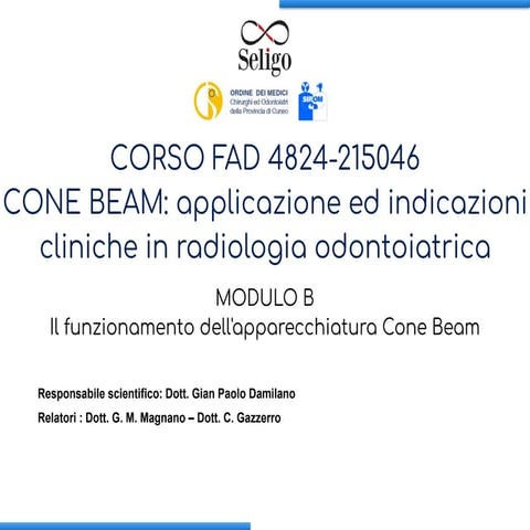 Cone beam - Modulo b | PPT