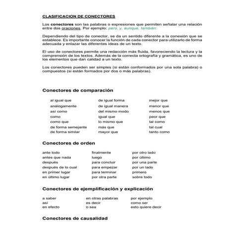 Los conectores | PPTX