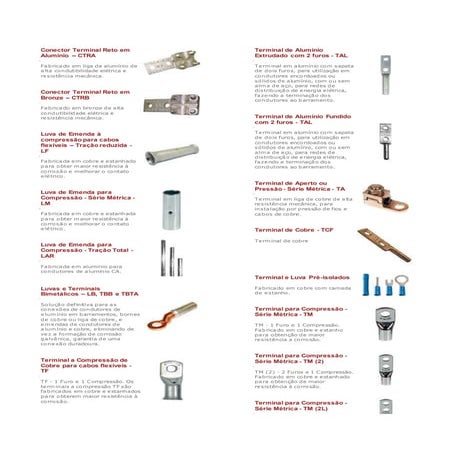 Conectores e terminais elétricos BT | DOCX