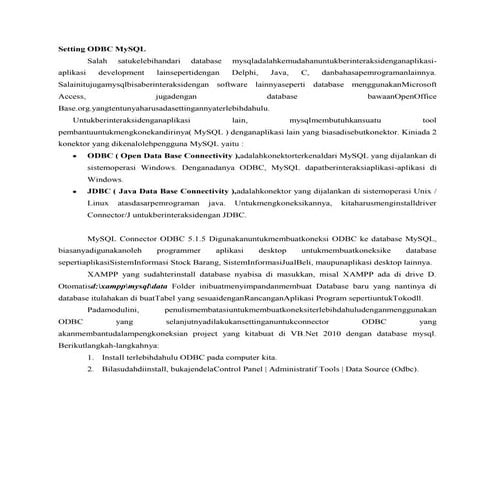 Conector odbc 5 | PDF