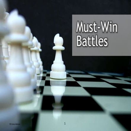 Must-Win Battles as Model of Strategy | PPTX