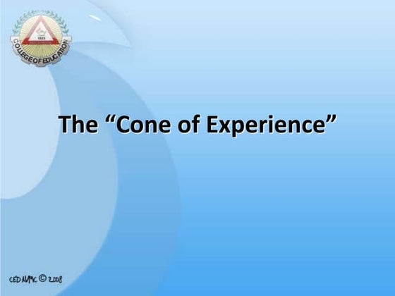 Edgar Dale's Cone of Experiences | PPTX