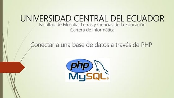 Ingreso y consulta de datos | PPTX | Databases | Computer Software and Applications