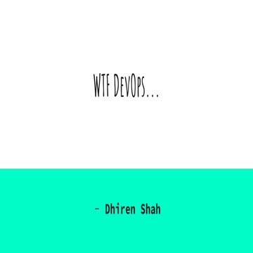 WTF DevOps | PPT