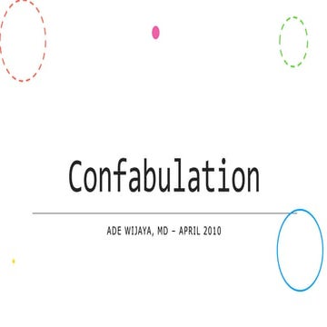 Confabulation | PPTX