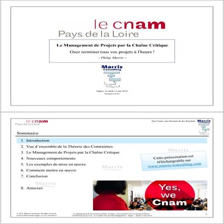 Chaine Critique - CNAM Angers - Juin 2014 - Management de projets | PDF