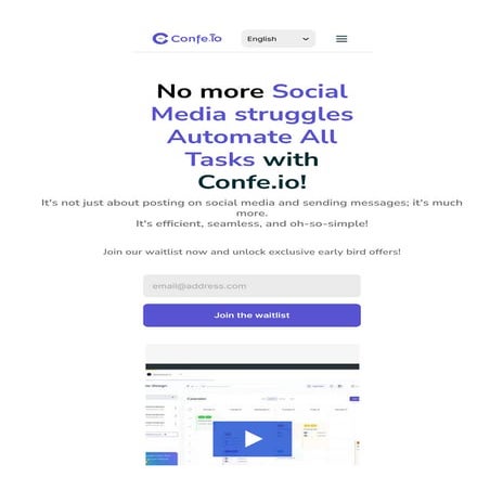 Social Marketing Solutions with Confe.io