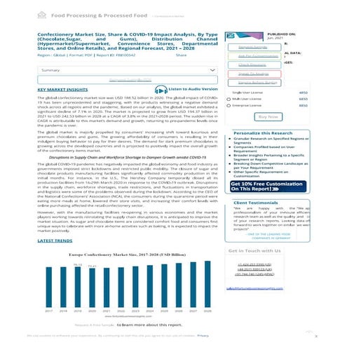 Confectionary trends & driving factor 2021 | PDF