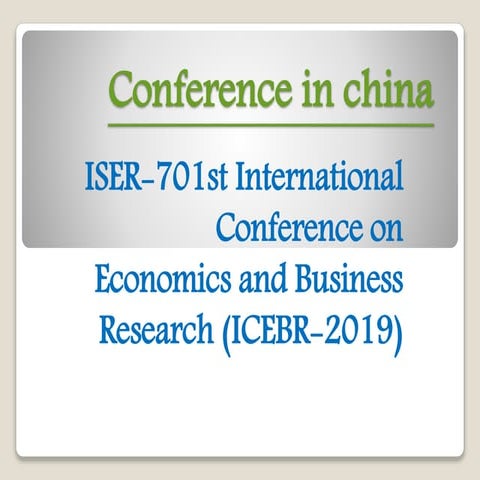 Conference in China | PPTX