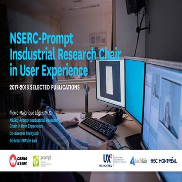 NSERC-Prompt UX Chair 2017-2018 : Selected publications | PPT