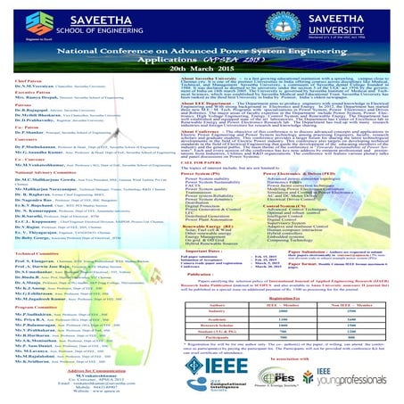 Conference brochure apsea 2015 | PDF