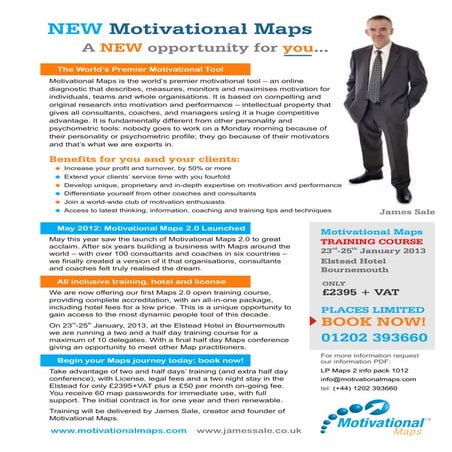 Motivational Maps Training & Conference | PDF