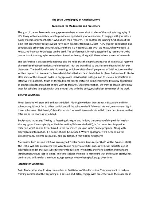 Conference guidelines | PDF