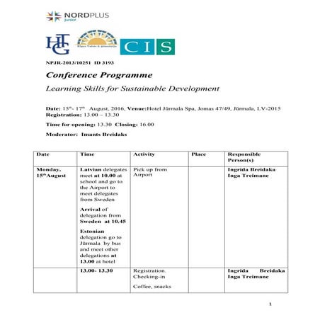 Conference programme | PDF