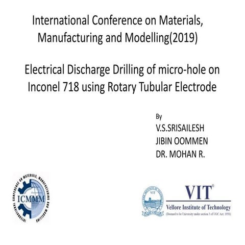Electrical Discharge Drilling of micro-hole on Inconel 718 using Rotary ...