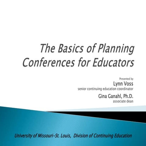 Conference Planning Presentation | PPTX