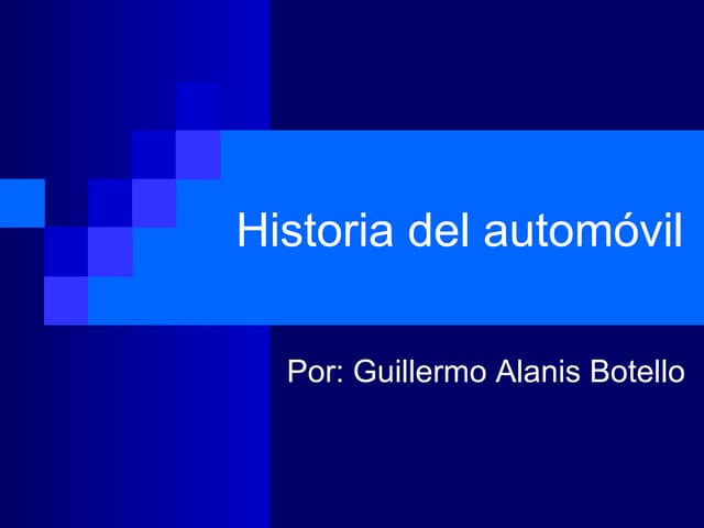 Conferencia Historia Del Automóvil Ppt