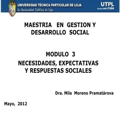UTPL-NECESIDADES, EXPECTATIVAS Y RESPUESTAS SOCIALES (mayo noviembre ...