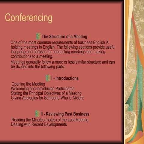 Business meeting Vocab | PPTX